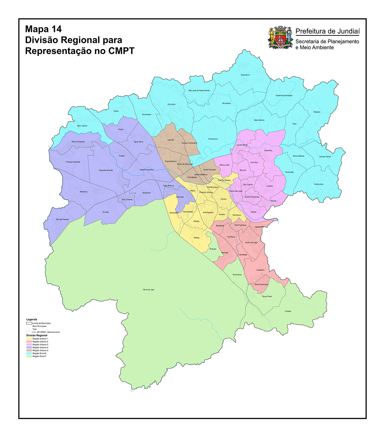Plano Diretor ilustra análises regionais em mapa | Notícias
